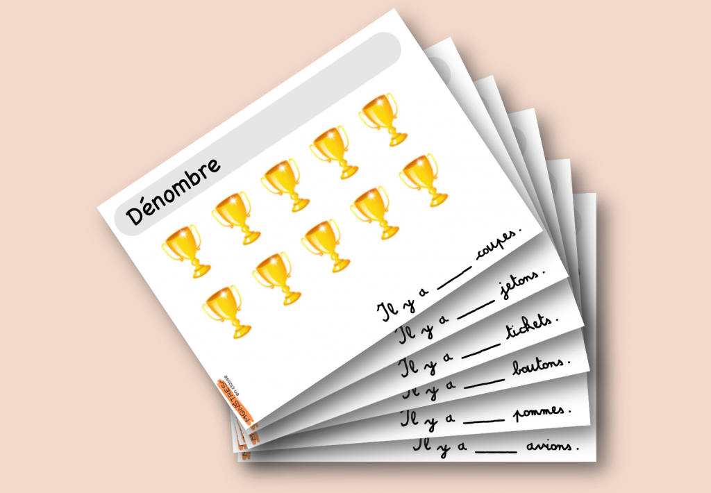 Atelier de dénombrement et manipulation de collections - Monstres en classe