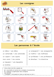 Le lexique autour du thème "école" - Monstres en classe